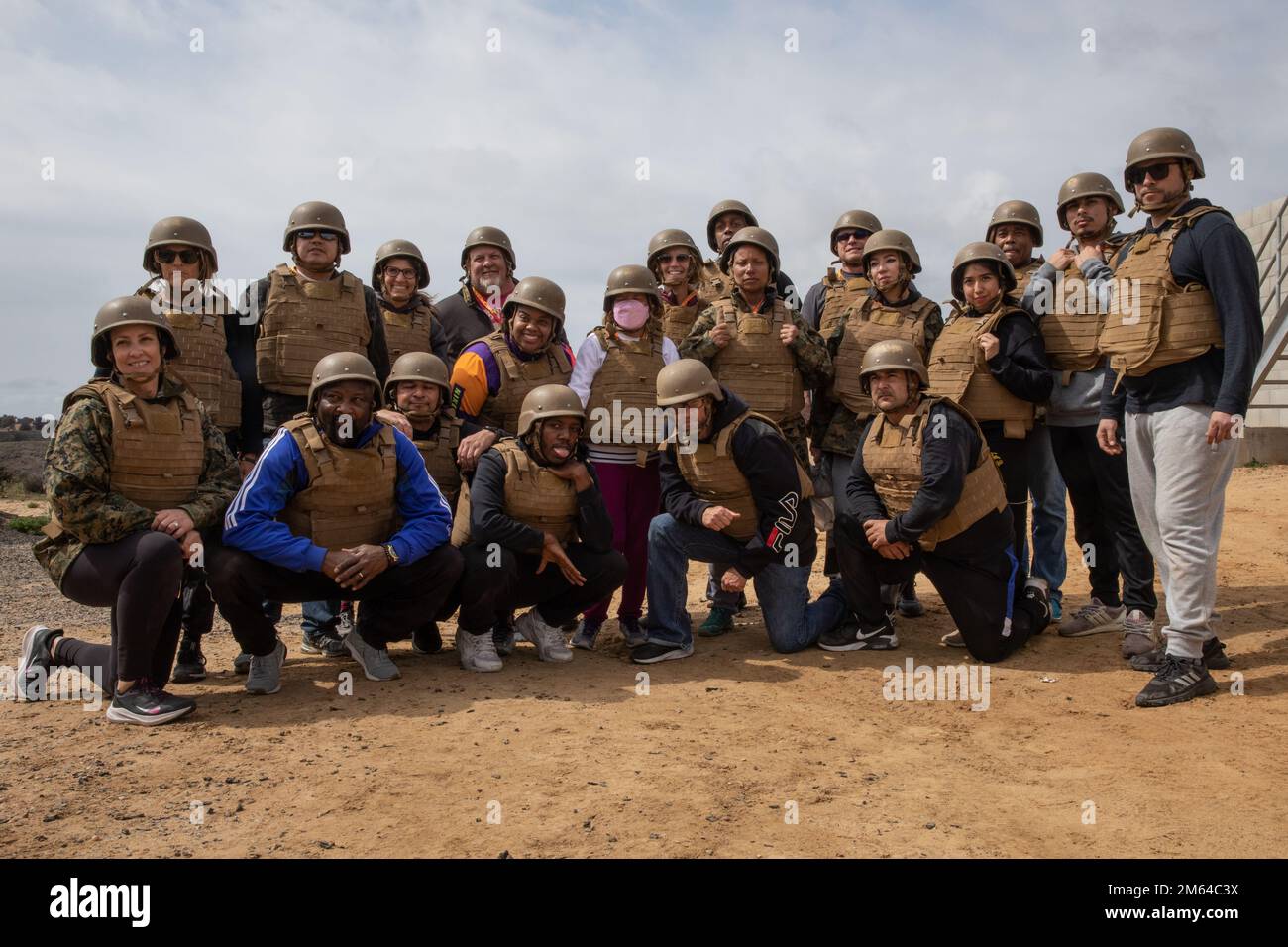 Educators from the 12th recruiting district, pose for a photo during an ...