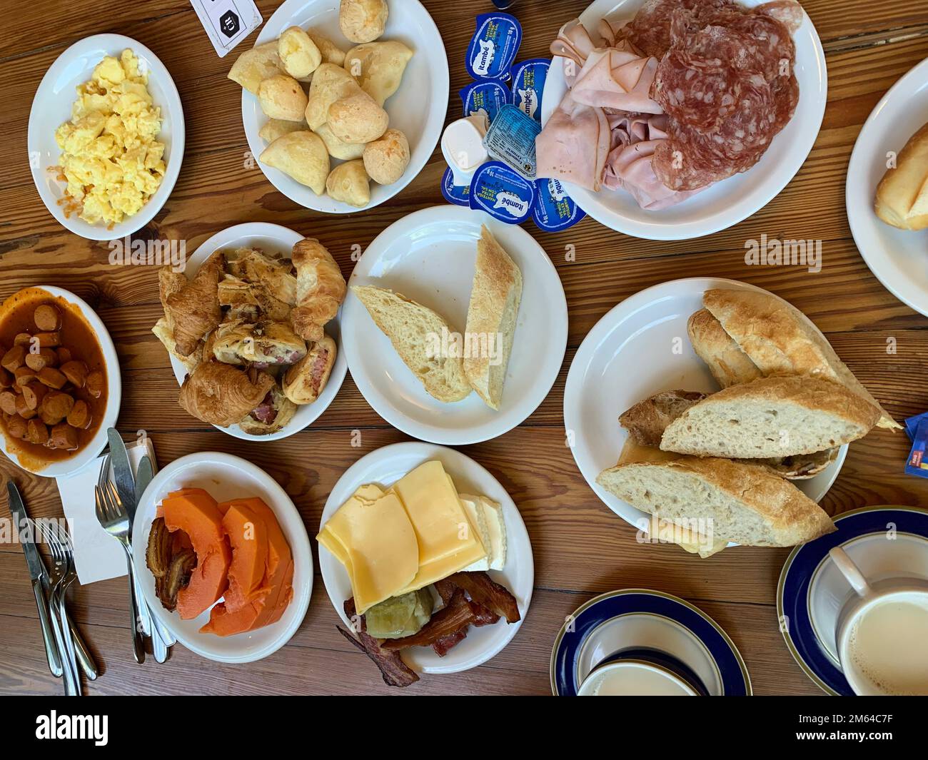 Breakfast sausage eggs and fruit hi-res stock photography and images ...