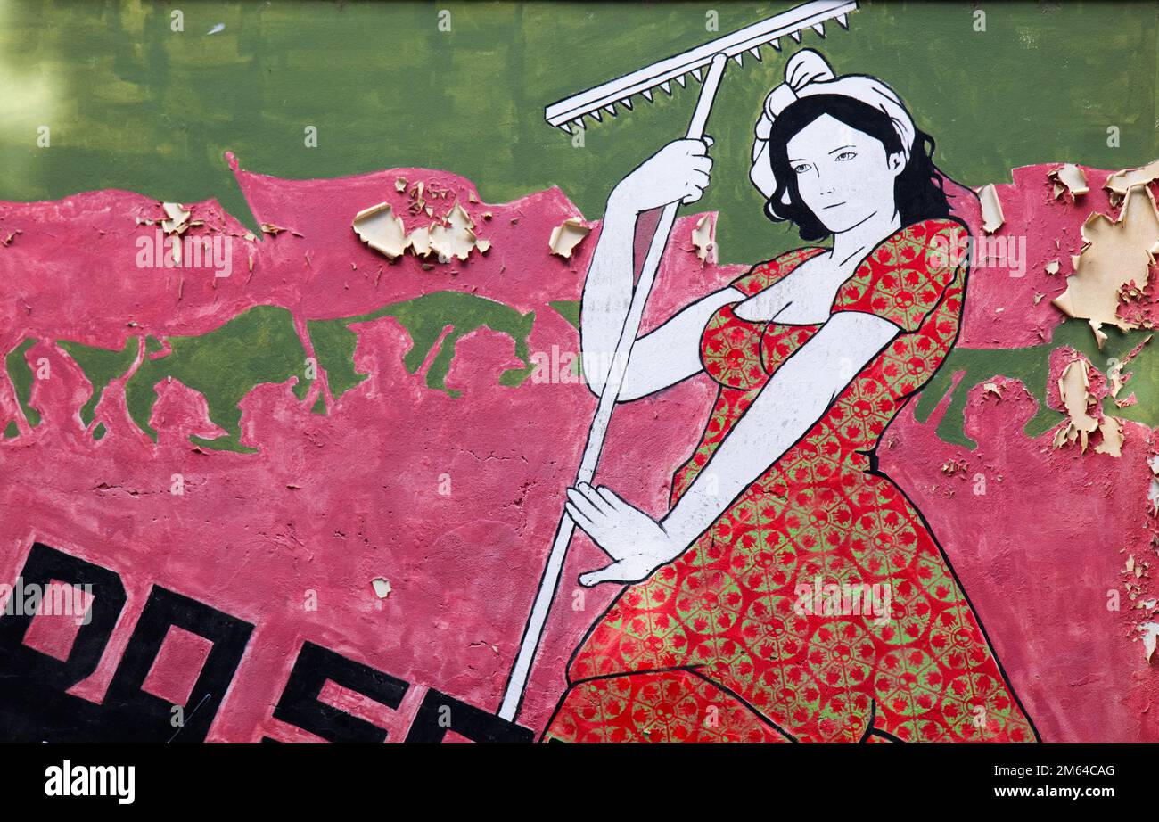 Murals, street art in Parma Italy Stock Photo - Alamy