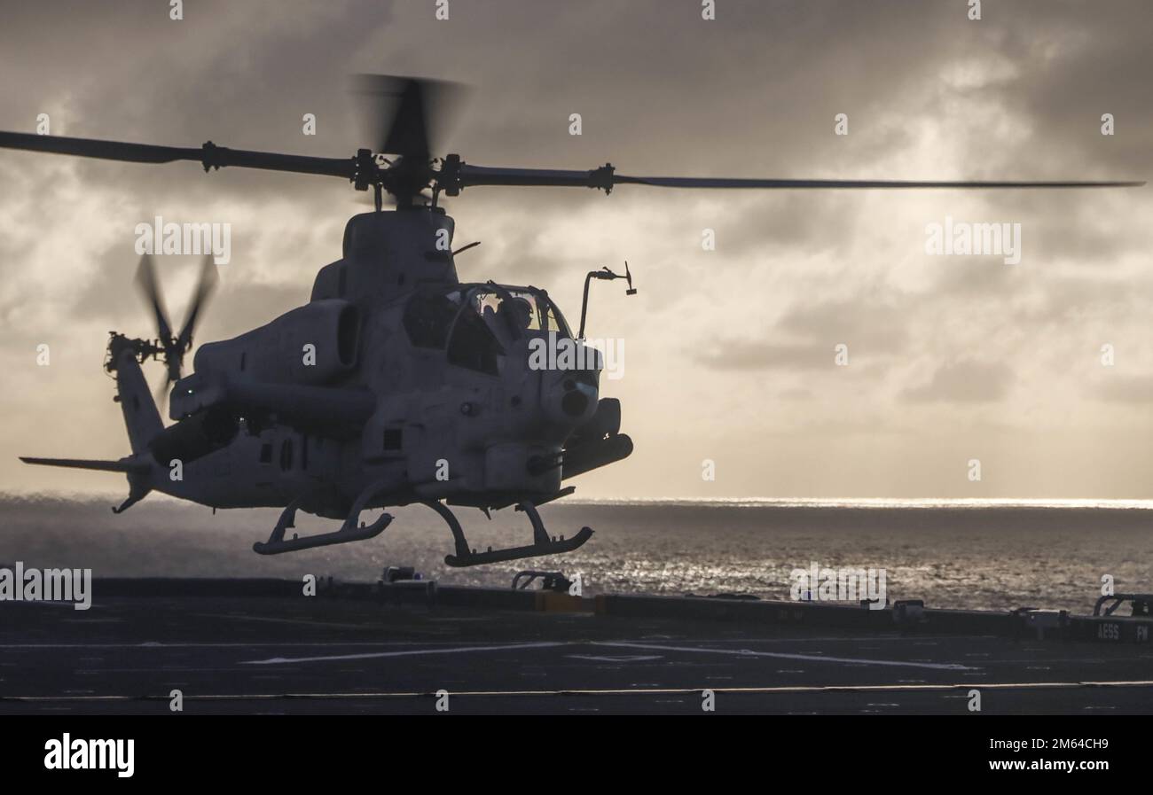 A U.S. Marine Corps AH-1Z Viper assigned to Marine Light Attack ...