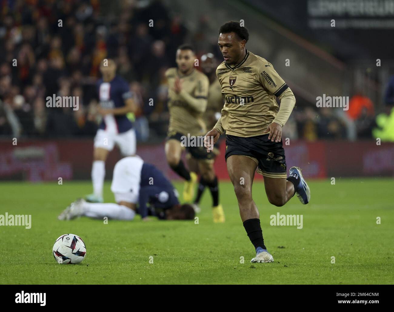 Lois Openda of Lens during the French championship Ligue 1 football ...