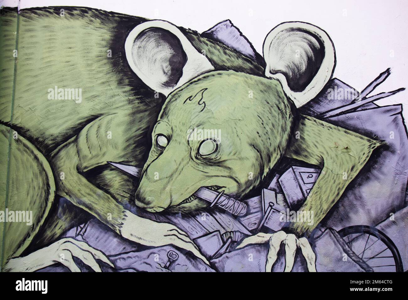 Murals, street art in Parma Italy Stock Photo - Alamy