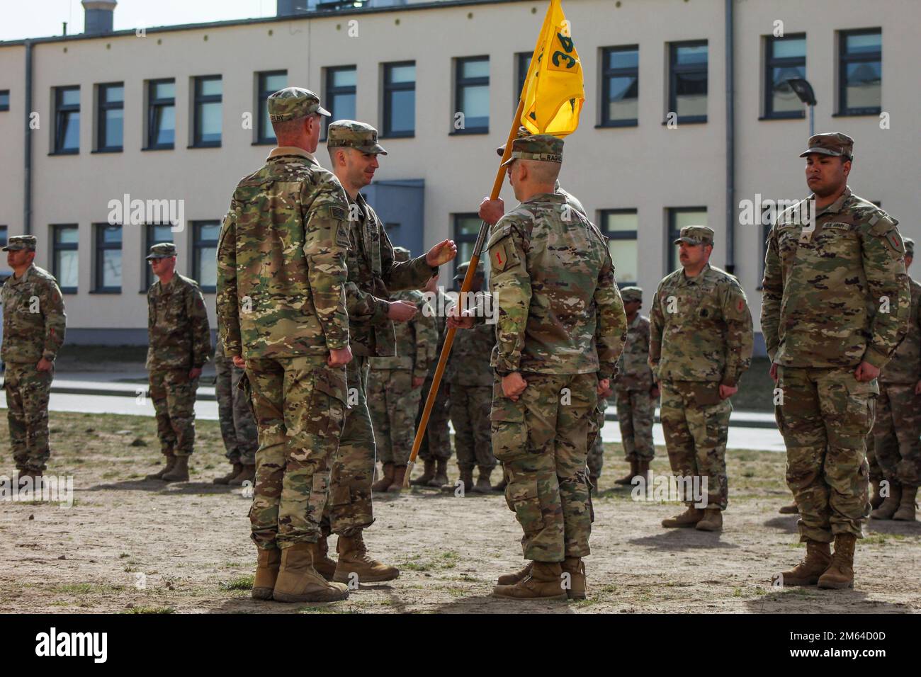 Capt. Tyler Elrod, the incoming commander for Alpha Company, 2nd ...