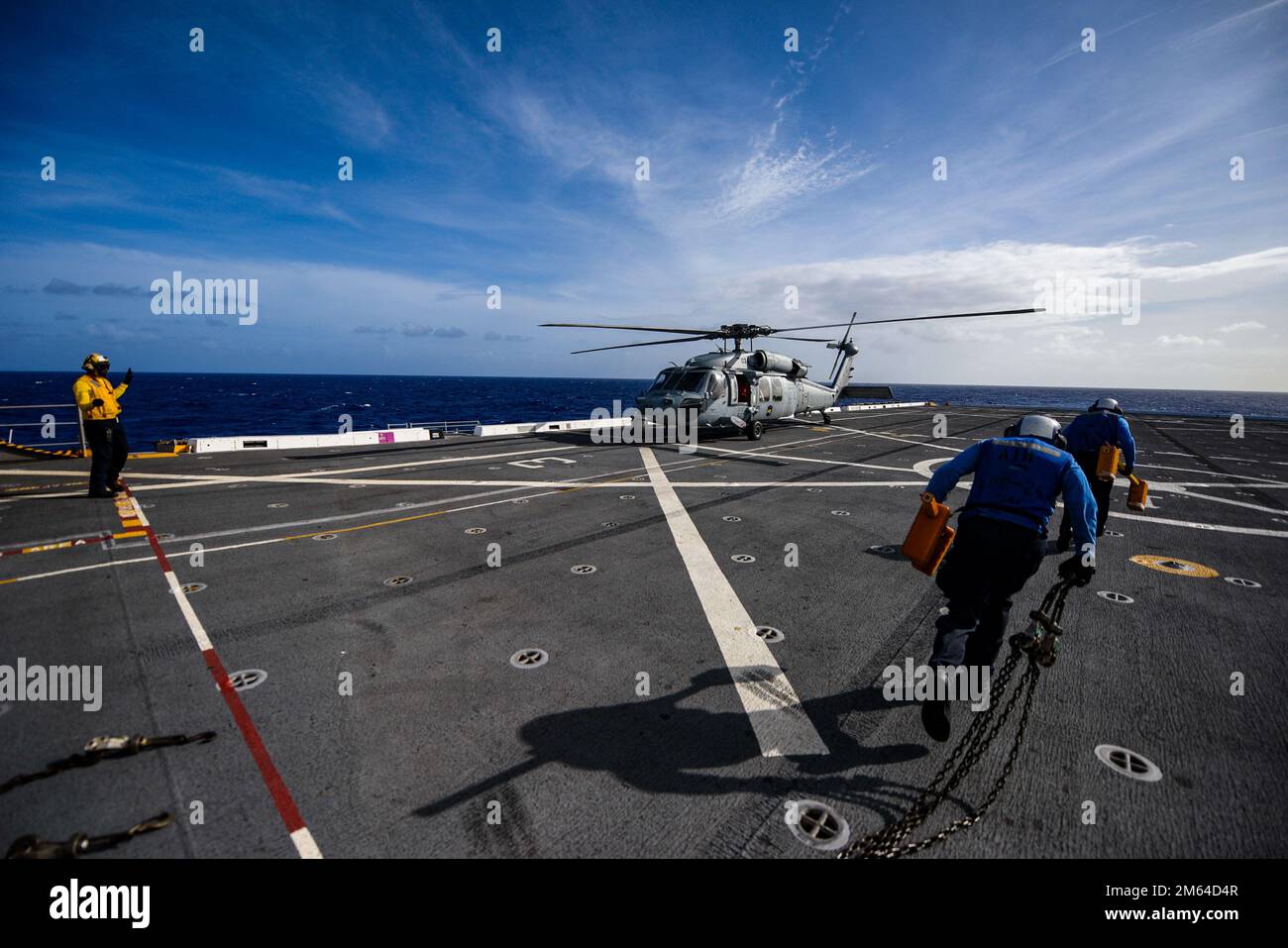 PACIFIC OCEAN (March 31, 2022) Aviation Boatswain’s Mate 3rd Class Kyro ...