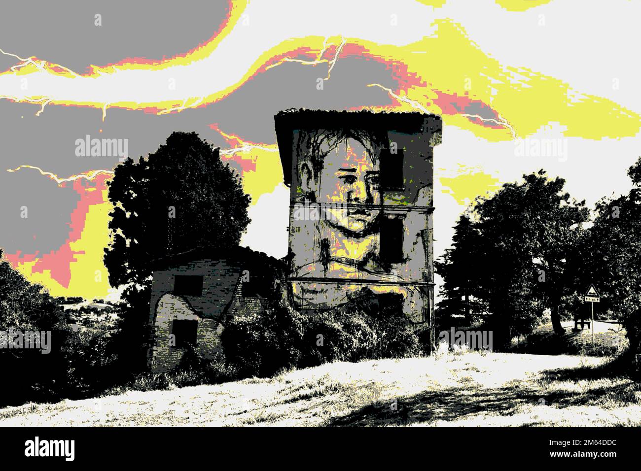 Murals, street art in Parma Italy Stock Photo - Alamy