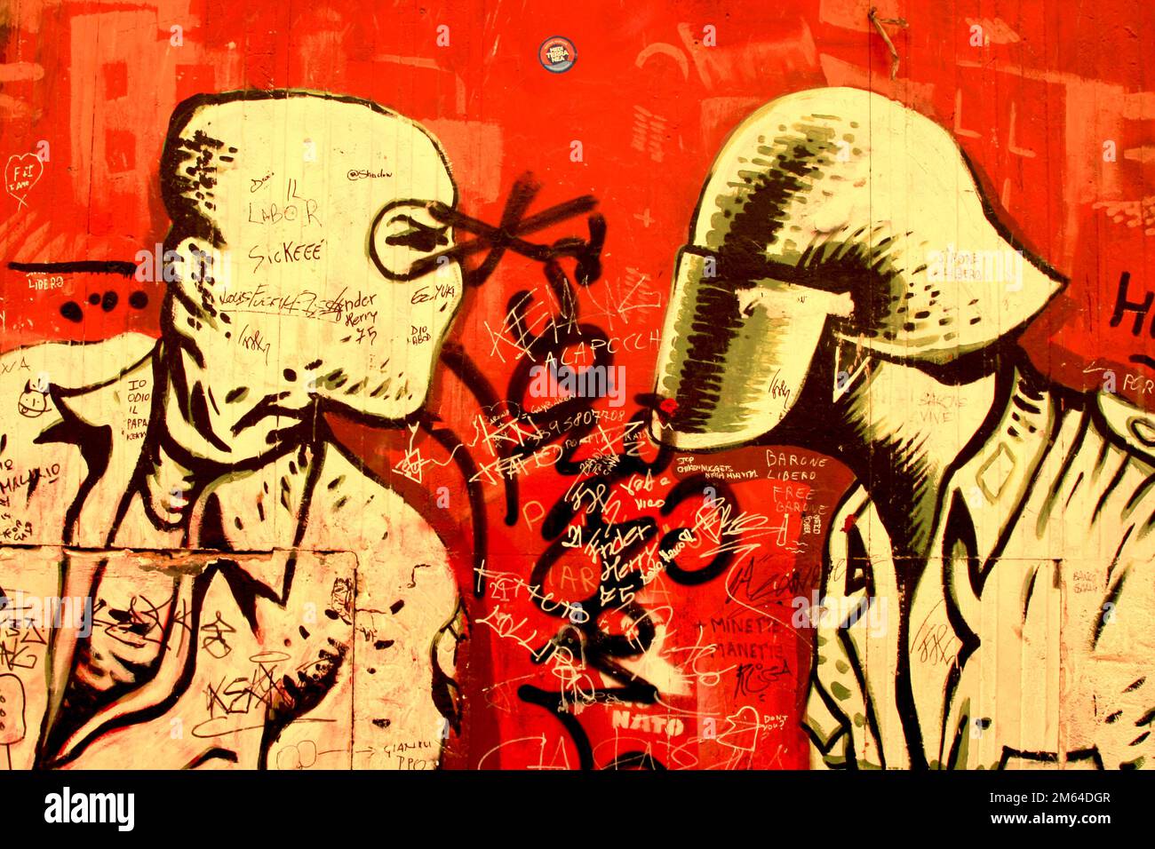 Murals, street art in Parma Italy Stock Photo - Alamy