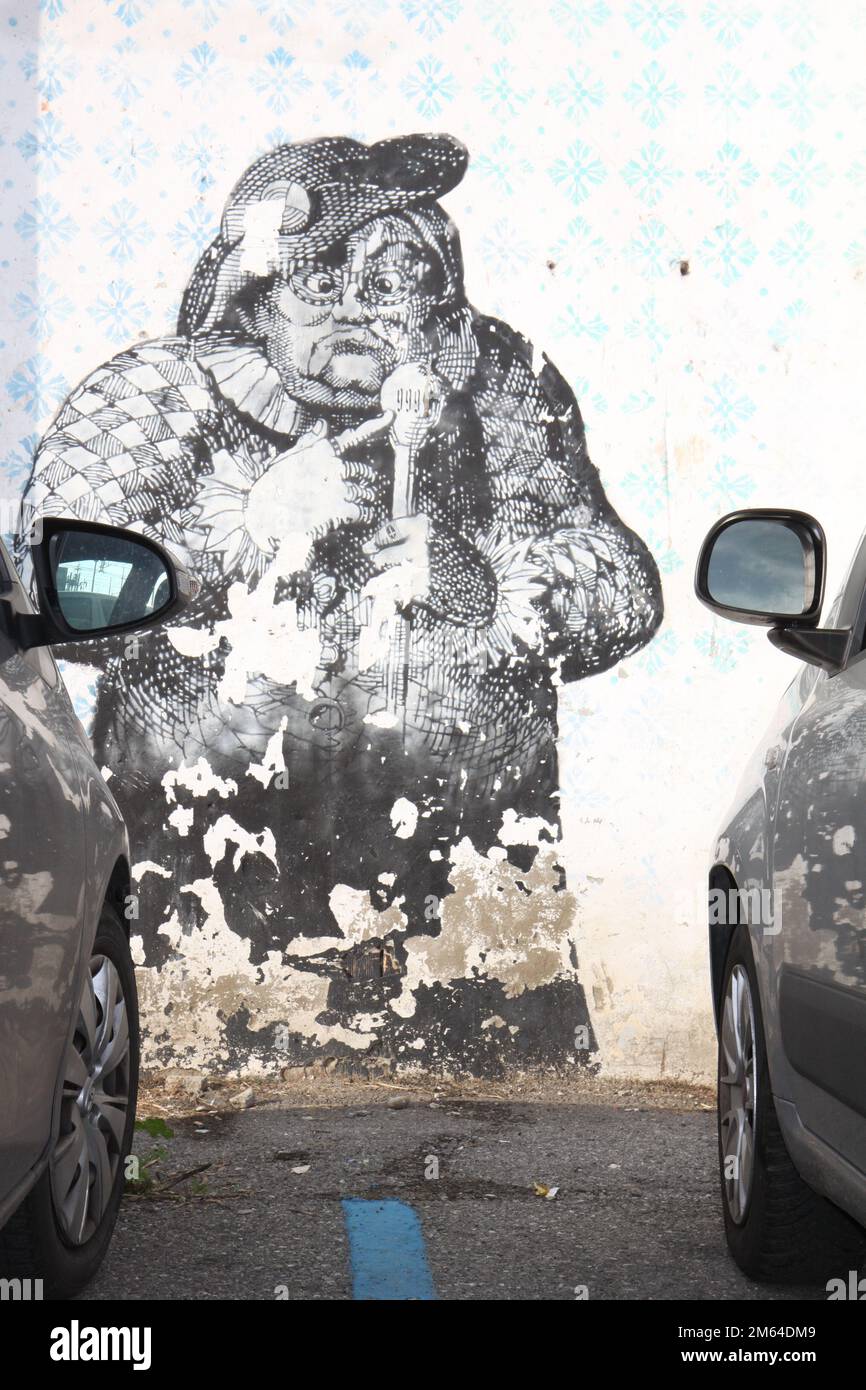 Murals, street art in Parma Italy Stock Photo - Alamy