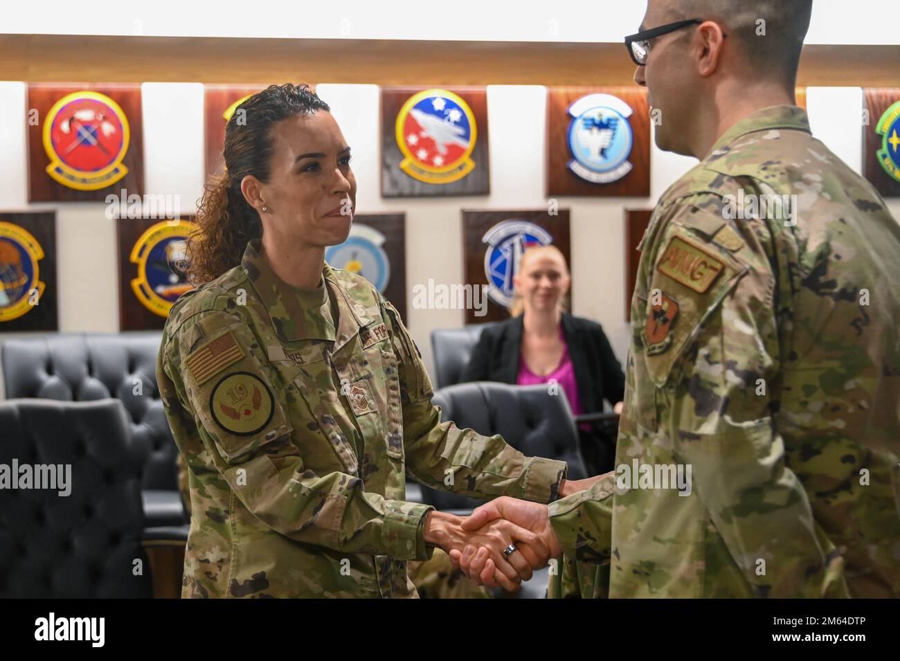 U.S. Air Force Chief Master Sgt. Kristina Rogers, 19th Air Force ...