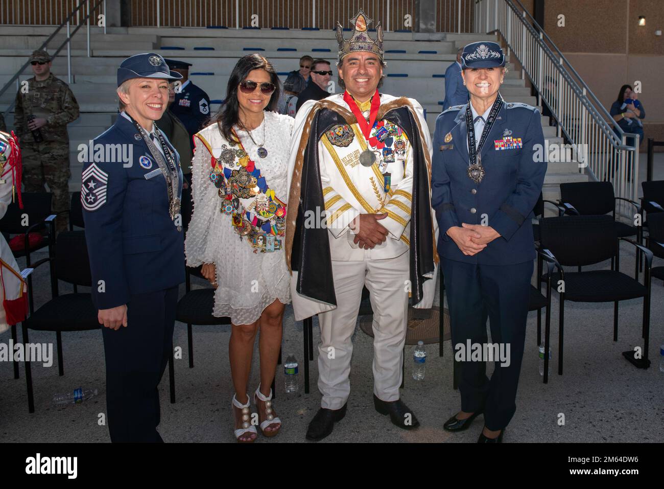 U.S. Air Force Brig. Gen. Caroline Miller(right), Commander 502nd Air ...