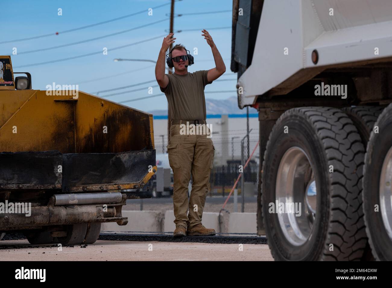 Airman 1st Class Silas Robbins, 820th RED HORSE Squadron pavement and ...