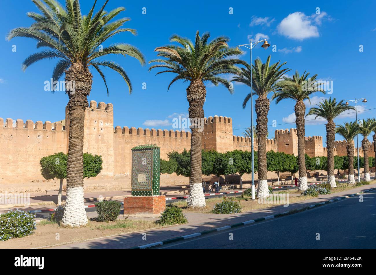 City medina defensive walls, city of Taroudant, Sous Valley, Morocco ...