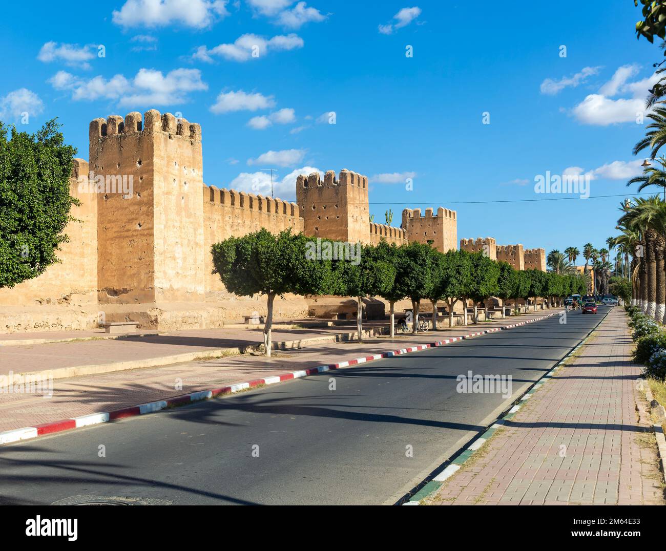 City medina defensive walls, city of Taroudant, Sous Valley, Morocco ...