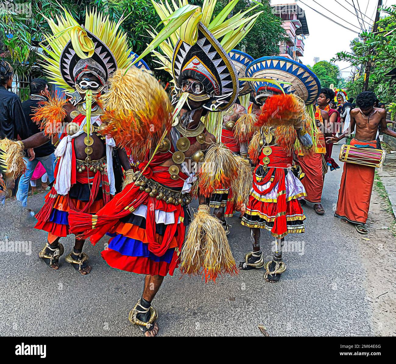 Theyyam costumes hi-res stock photography and images - Alamy