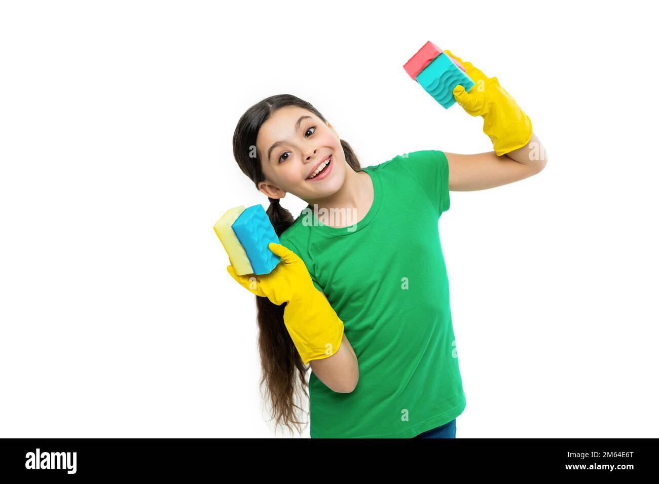 Teen housecleaner hi-res stock photography and images - Alamy