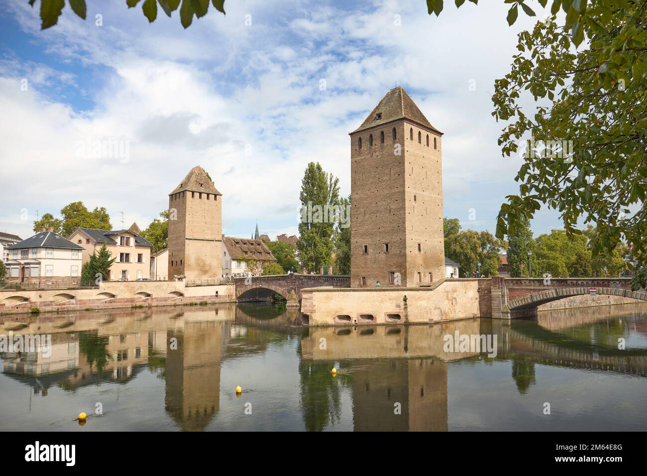 The famous Covered Bridges and buildings in Strasburg, France Stock ...