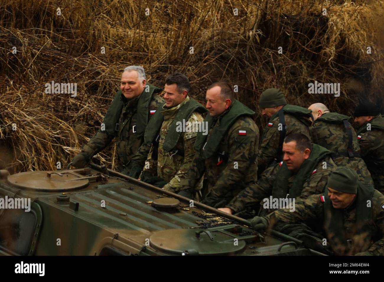 (Second from left) Col. Eugene “Buddy” Ferris joins his Polish Allies ...