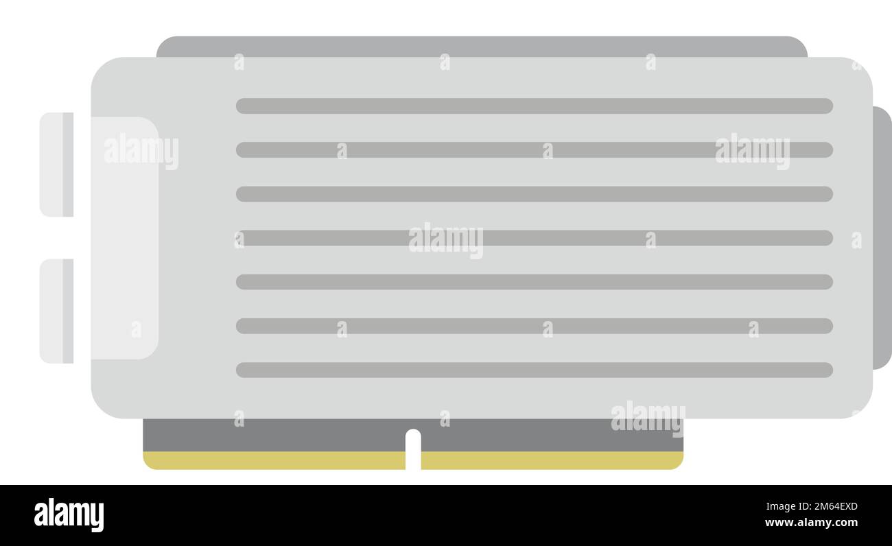 Graphics card icon flat vector. Video graphic. Computer gpu isolated ...
