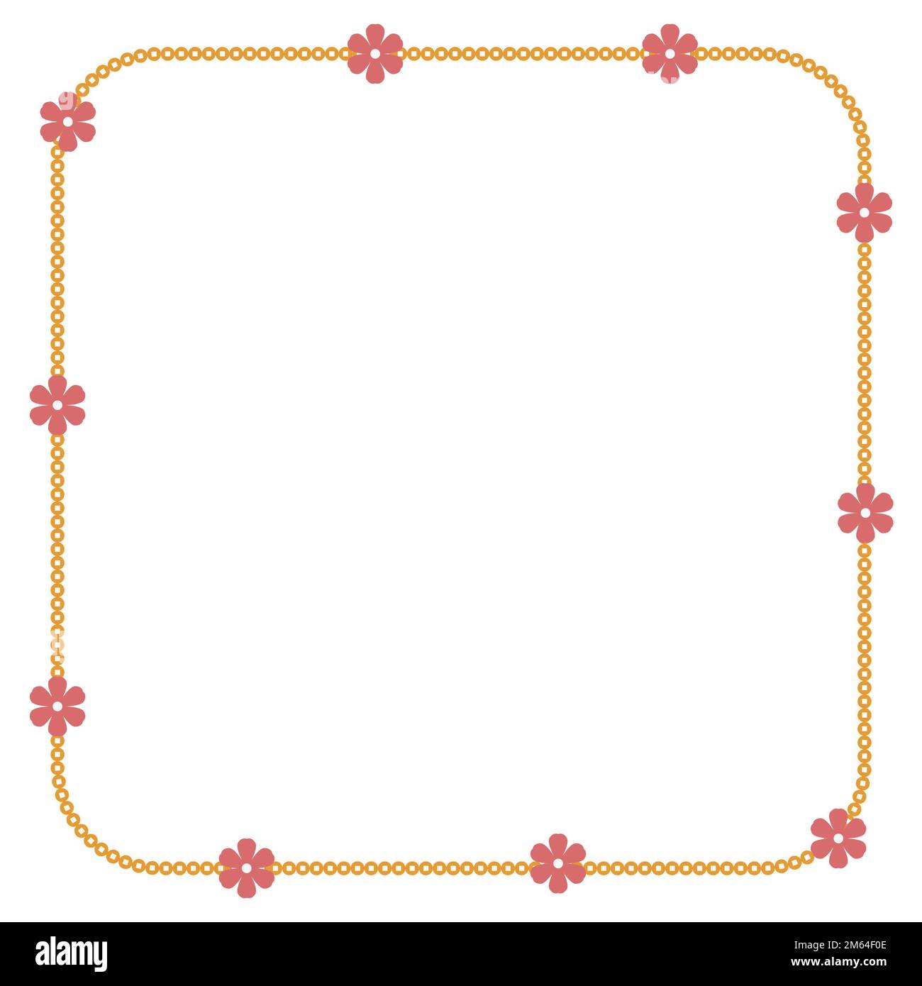 Frame style with square borders Stock Photo - Alamy