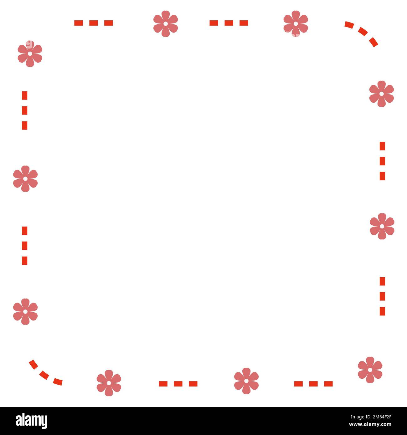 Frame style with square borders Stock Photo - Alamy