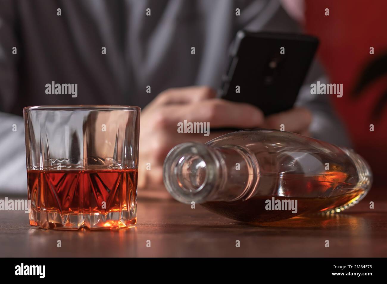 Alcoholism. Alcohol addiction and people concept. Male alcoholic with ...
