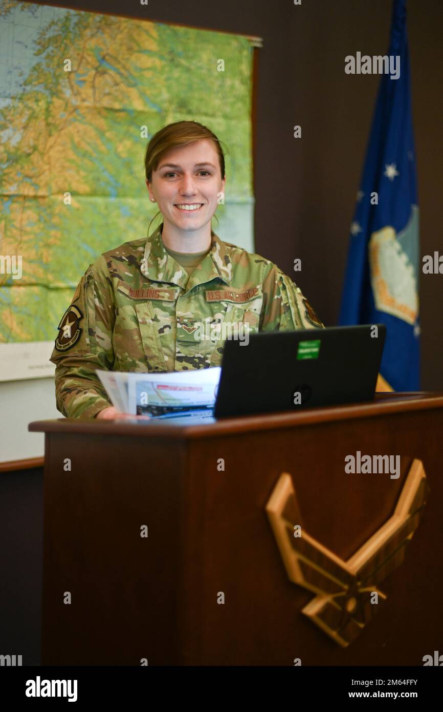 Airman 1st Class Emily Mullins, 2nd Operations Support Squadron intel ...