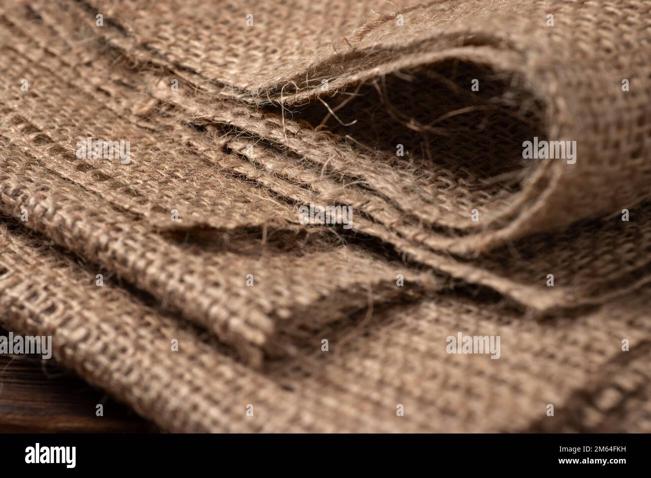 Rural texture of sackcloth. Background of very coarse, rough fabric ...
