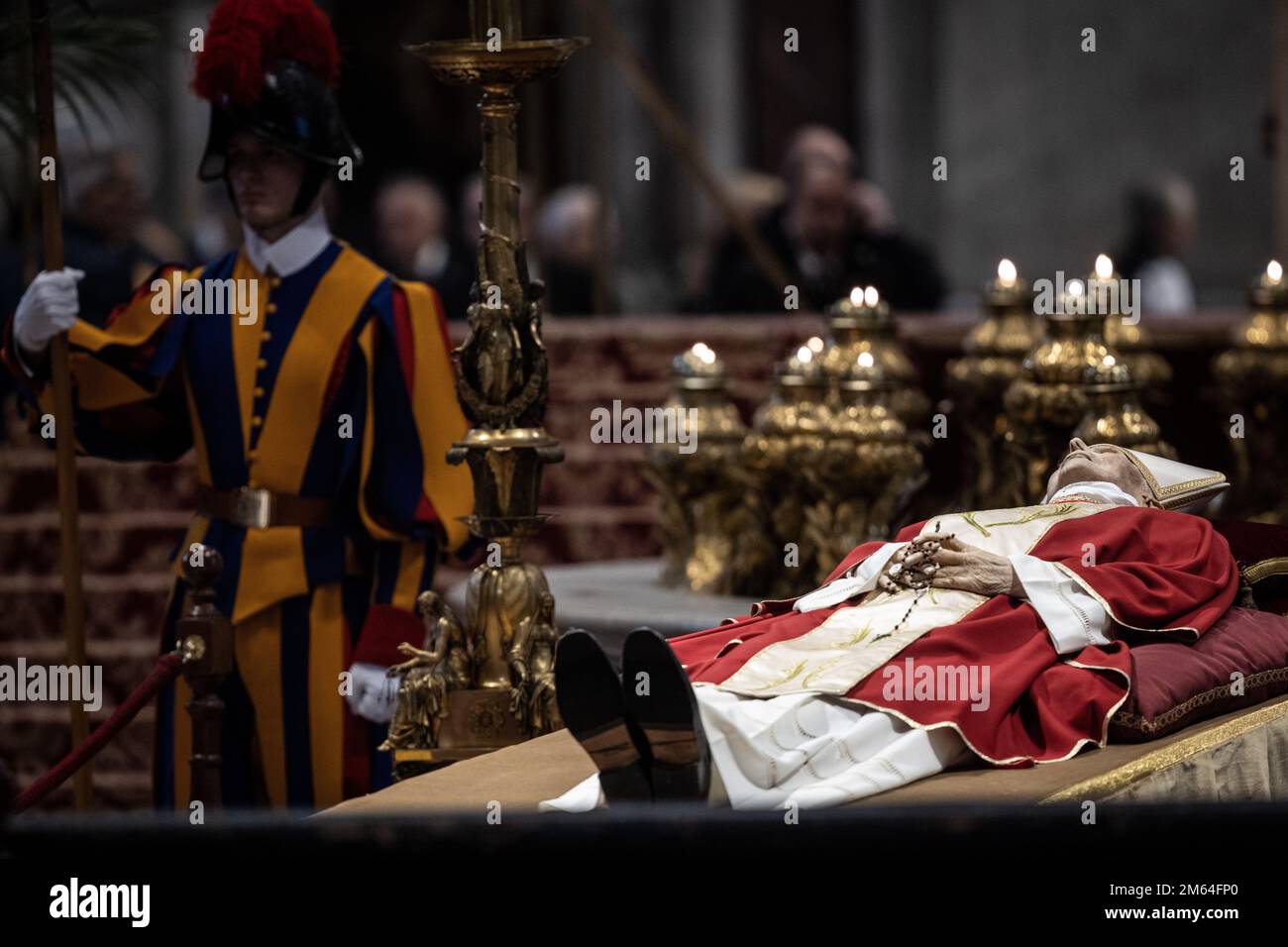 Vatican City, Vatican. 02nd Jan, 2023. The body of late Pope Emeritus ...