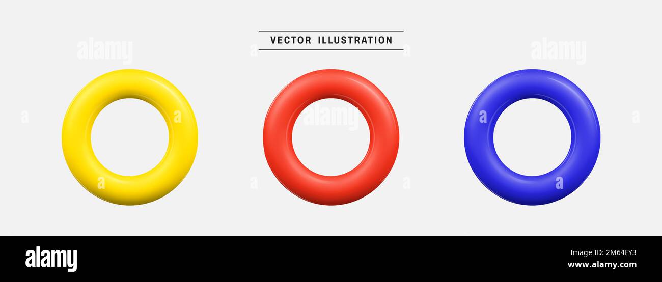 Torus geometric shape 3d icon render. realistic design elements ...