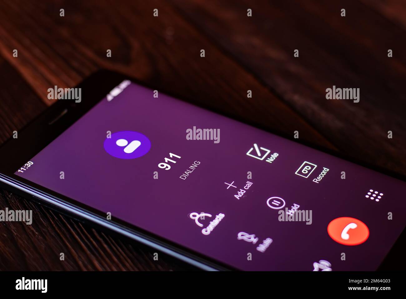 Emergency call, dialing 911, call 911, call help service 911. Emergency ...