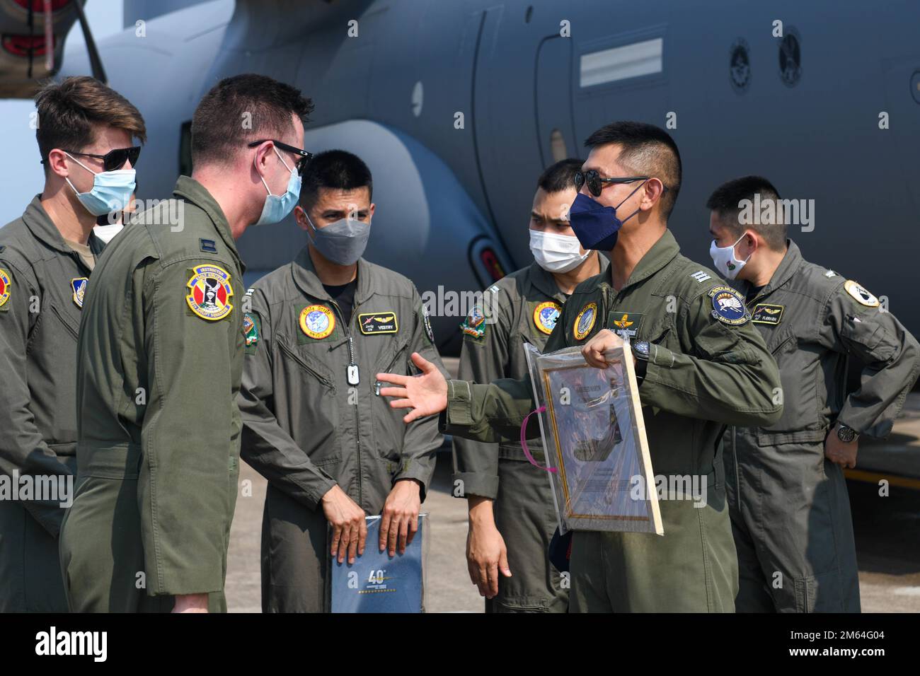 U.S Air Force Capt. Garrett Mazachek, 36th Airlift Squadron C-130J ...