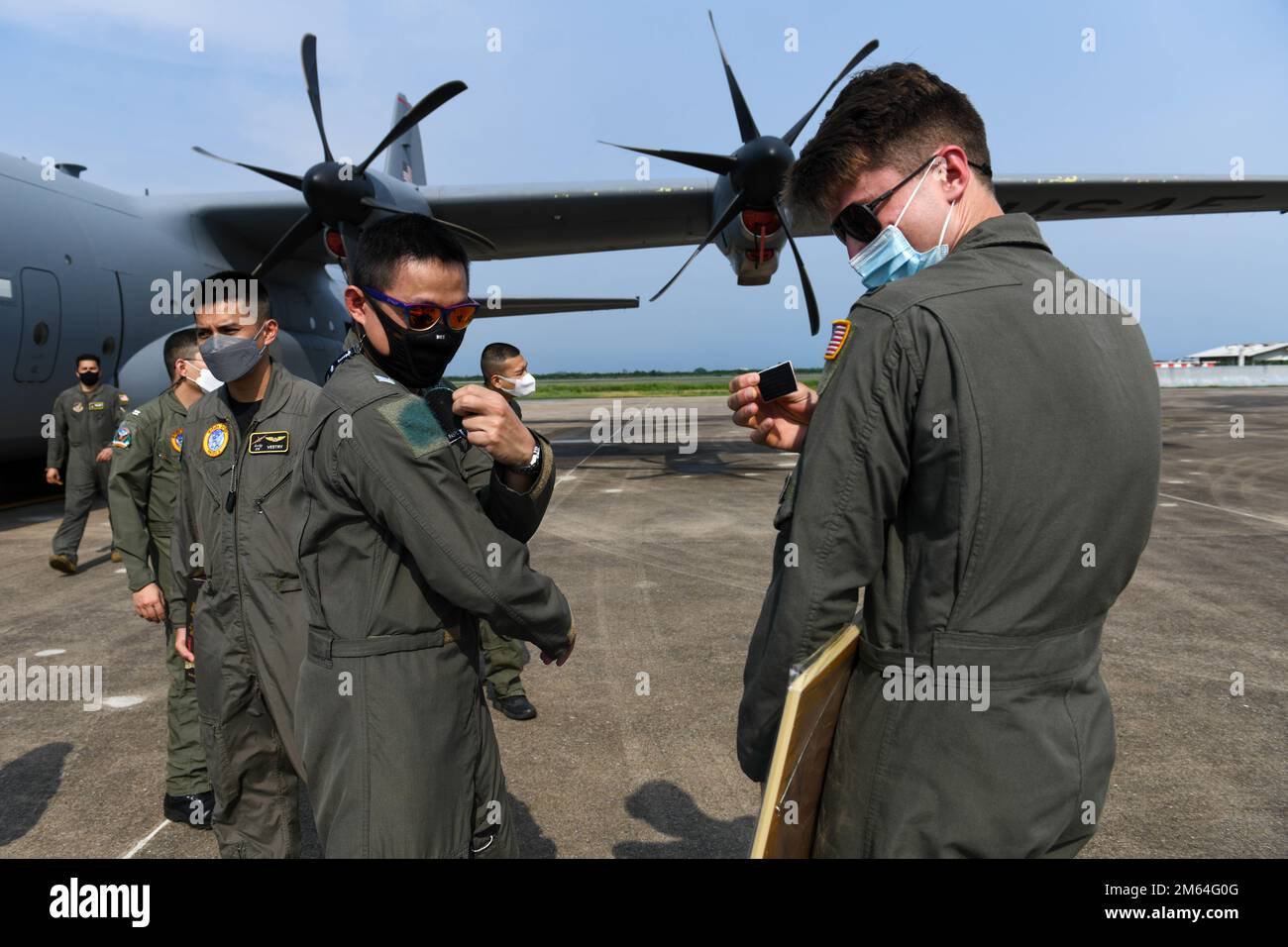 U.S. Air Force 1st Lt. Tadhg Collins, 36th Airlift Squadron C-130J ...