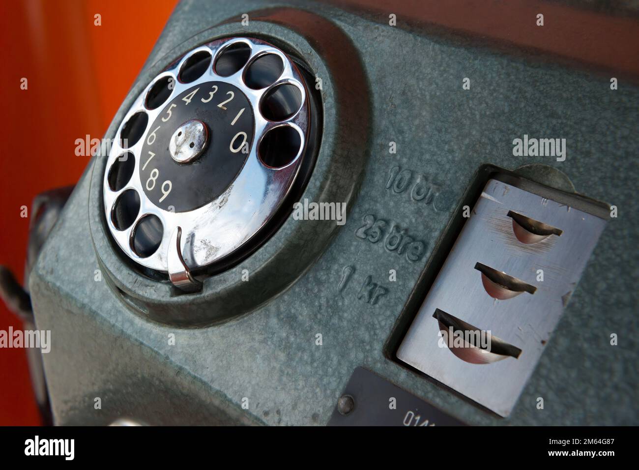Old Swedish payphone for coins Stock Photo - Alamy