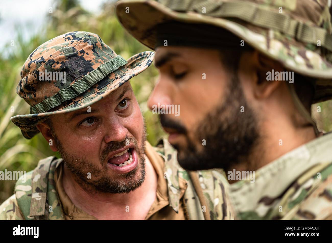 Tommy Hatrick, Tactical Tracking Operations School instructor, gives ...