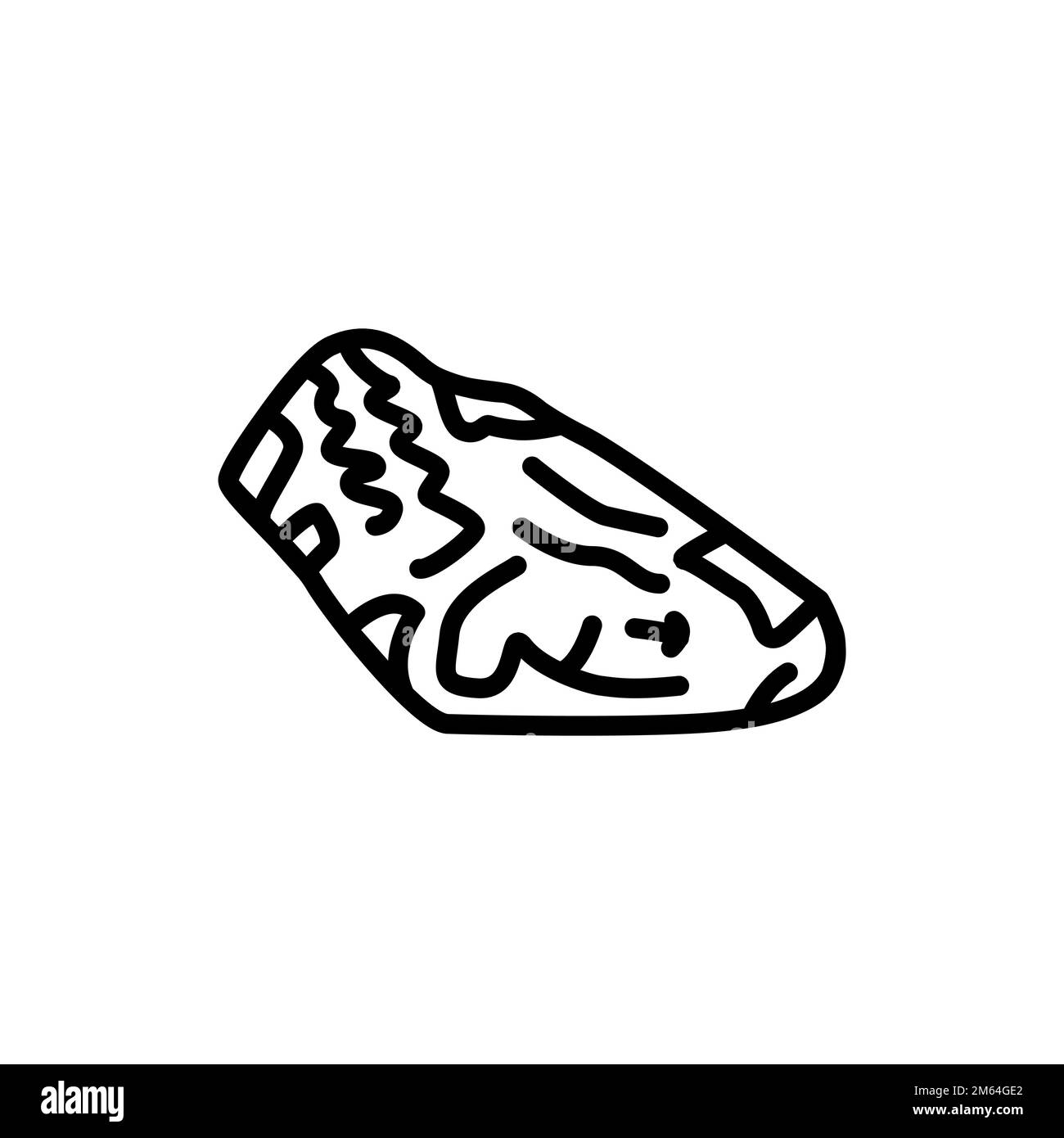 Beef neck cut color line icon. Cutting meat. Pictogram for web page ...