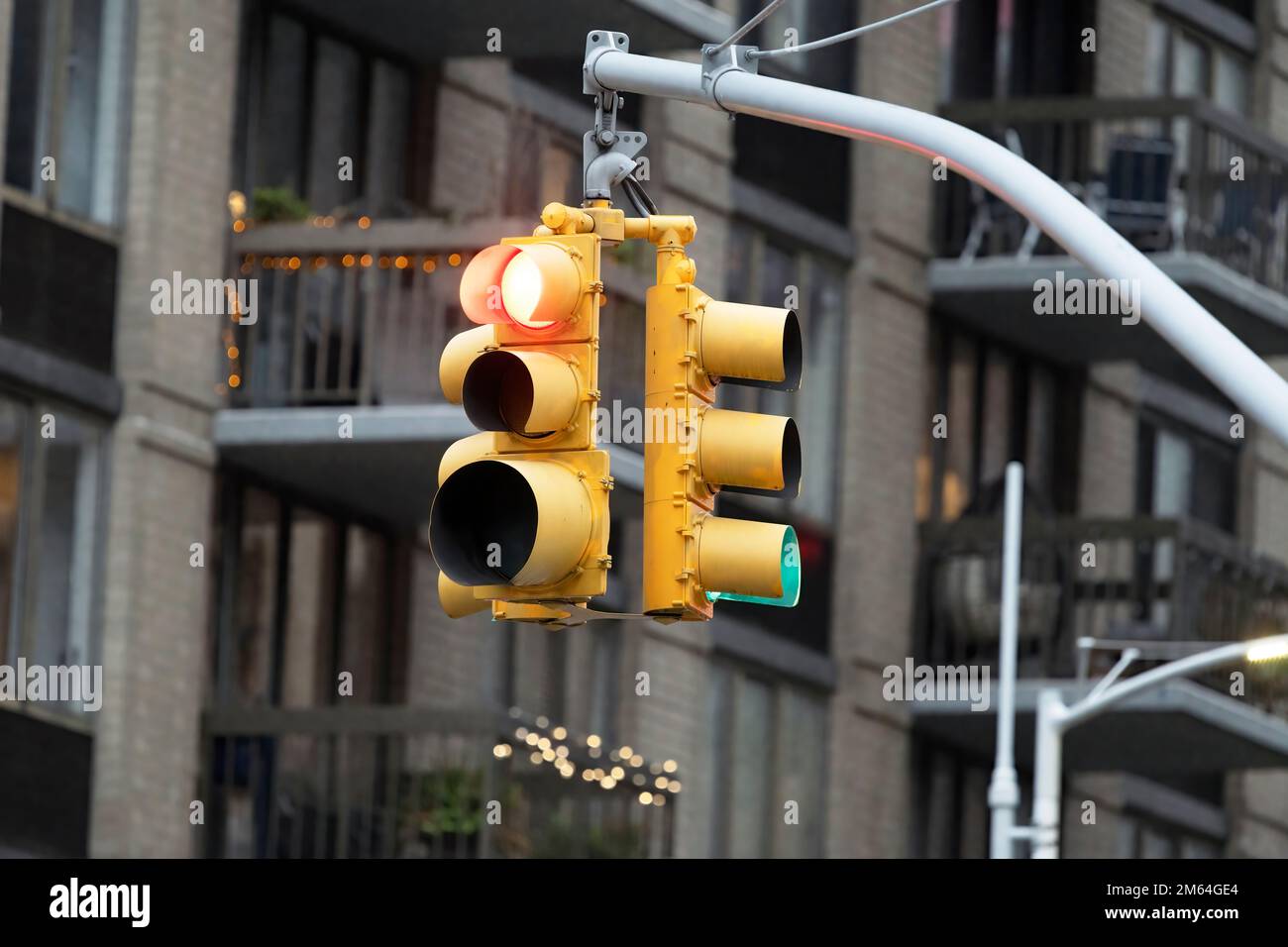 Traffic Light New York City Stock Photo - Alamy