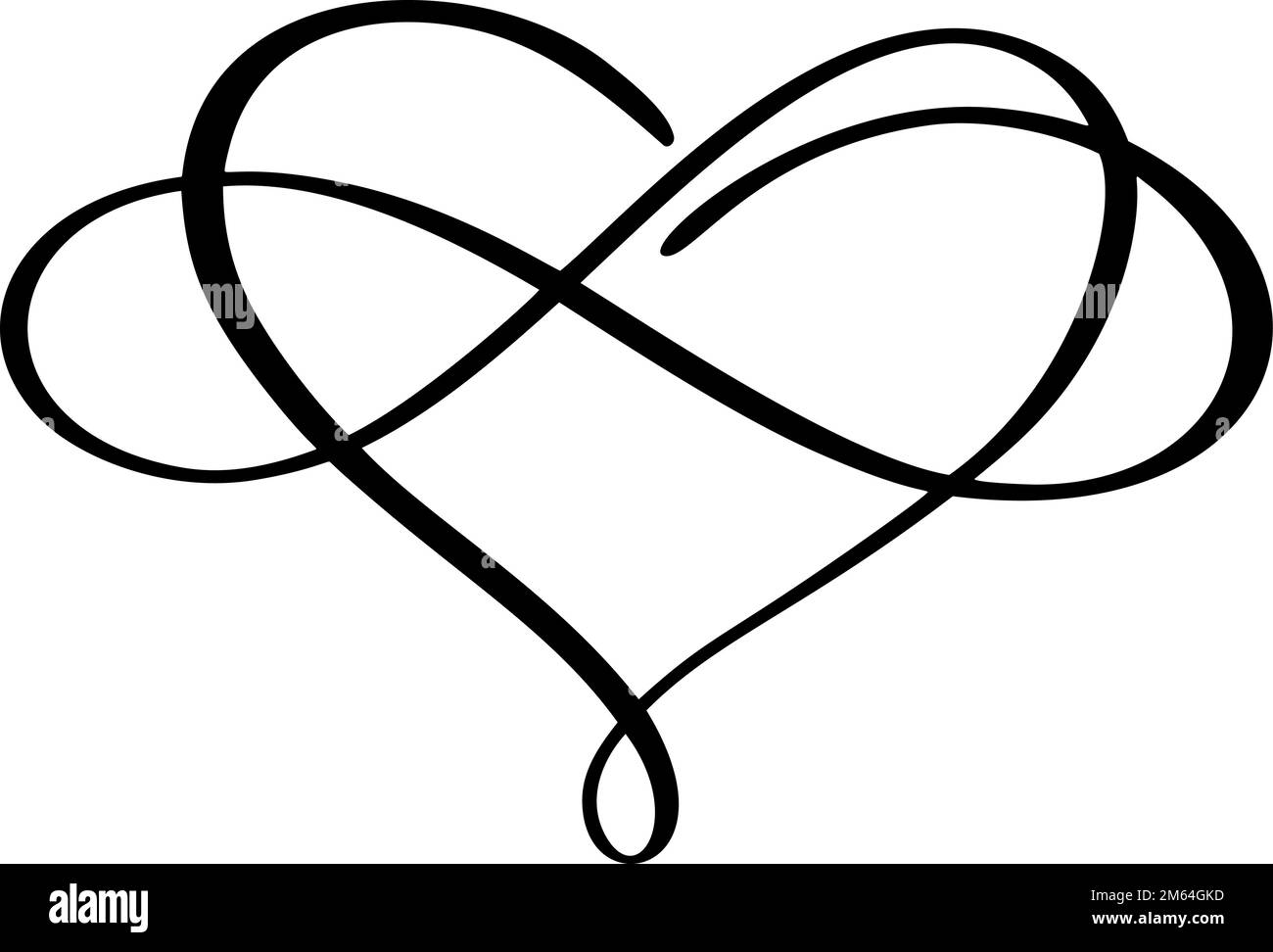 Vector heart love sign forever. Infinity valentine day romantic symbol ...