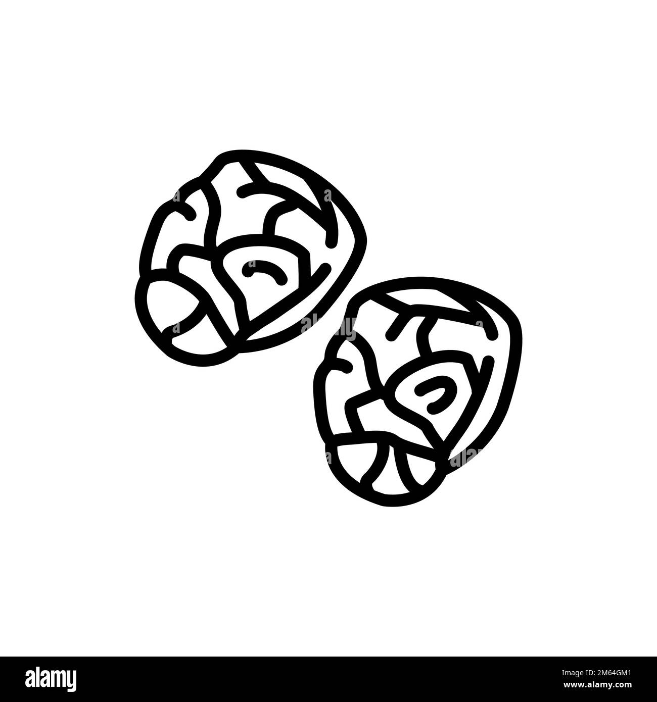 Beef shank color line icon. Cutting meat. Pictogram for web page ...