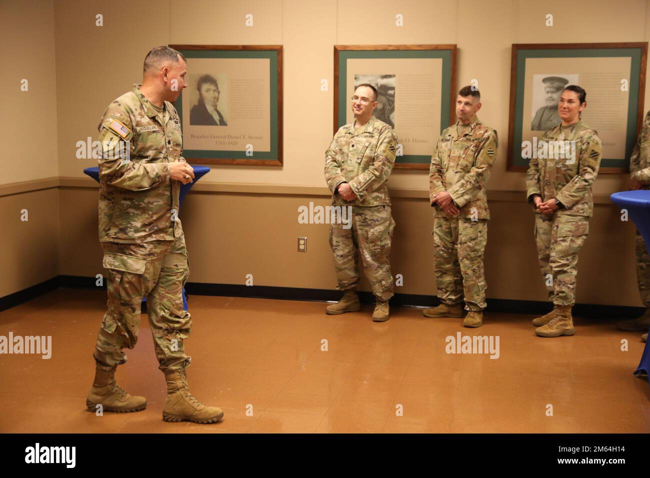 Lt. Col. Charles Jaquillard (left), the 3rd Division Sustainment ...