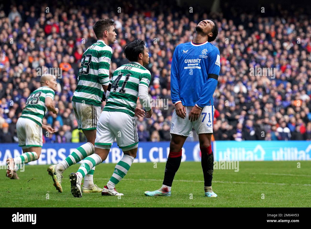 Rangers' Malik Tillman rues a missed chance during the cinch ...