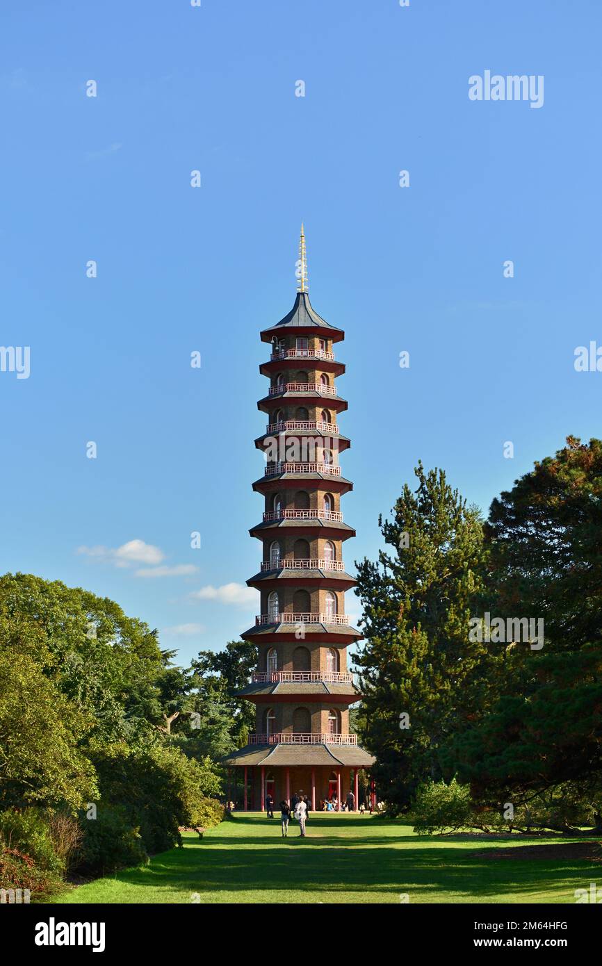 Great Pagoda, Royal Botanic Gardens, Kew, London, UK Stock Photo - Alamy