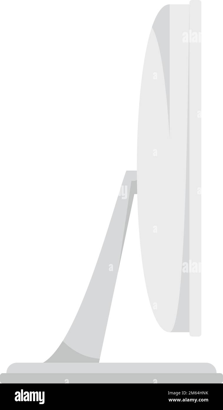 Monitor screen icon flat vector. Pc display. Modern technology isolated ...