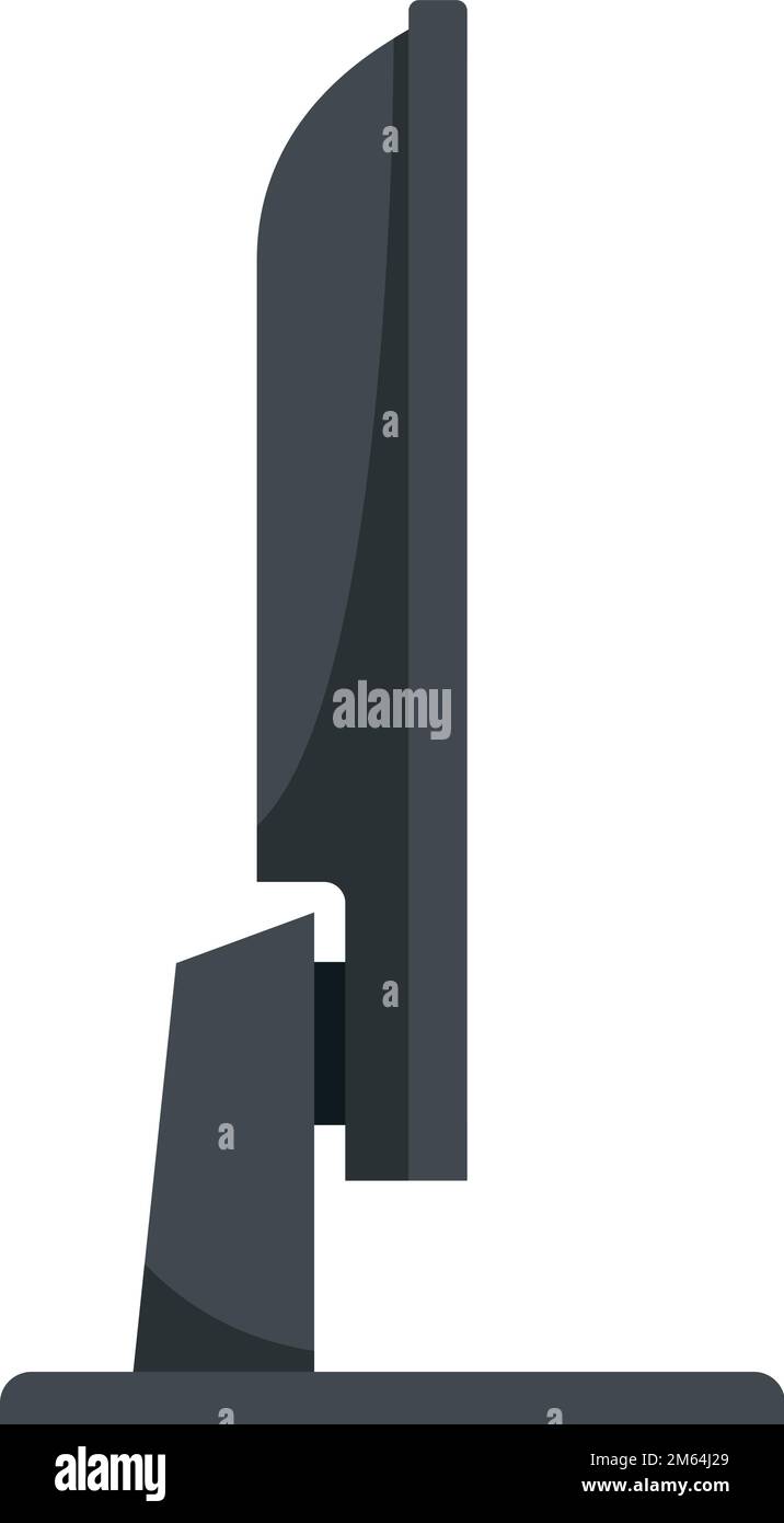 Desktop monitor icon flat vector. Computer screen. Pc diplay isolated Stock Vector Image & Art ...