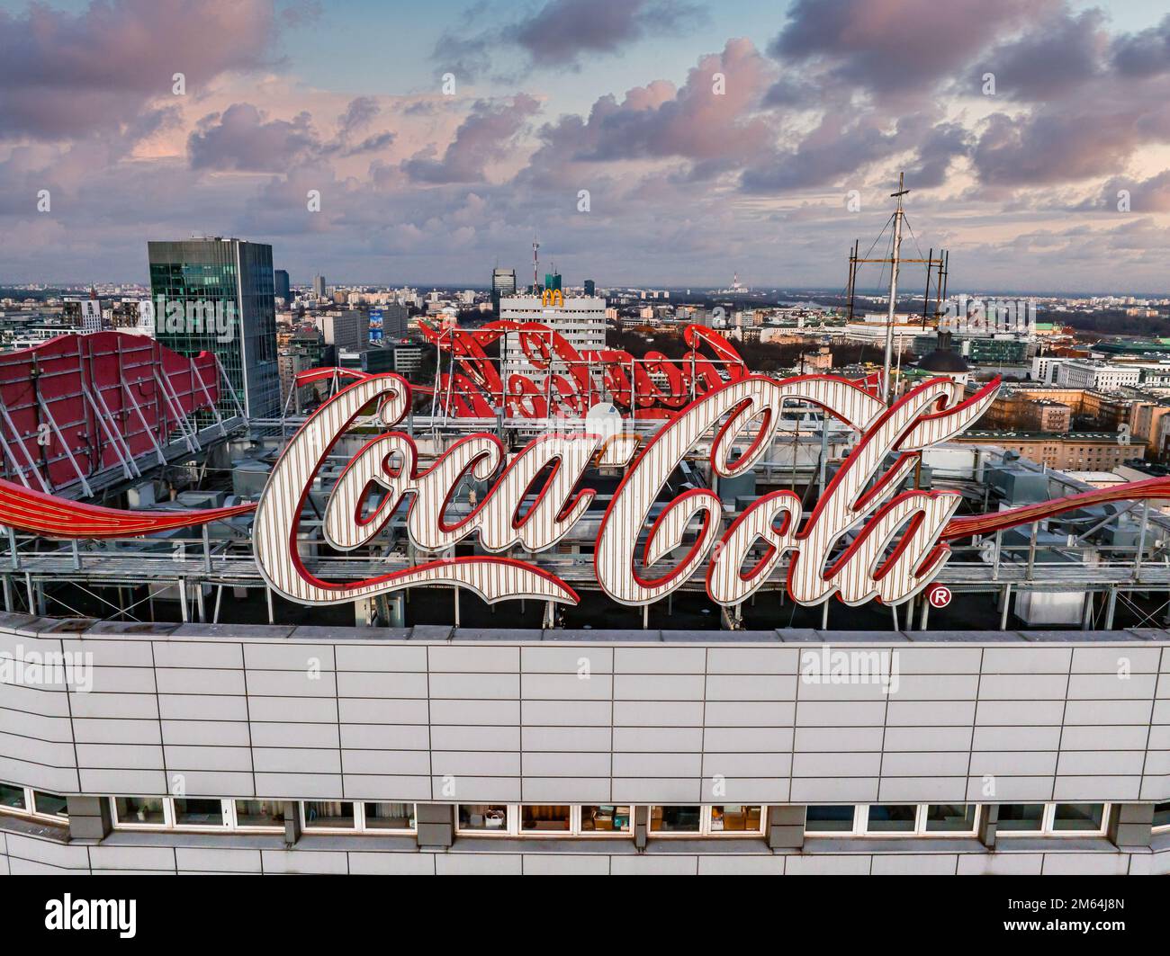 View of the headquarters building of The Coca-Cola Company. Classical ...