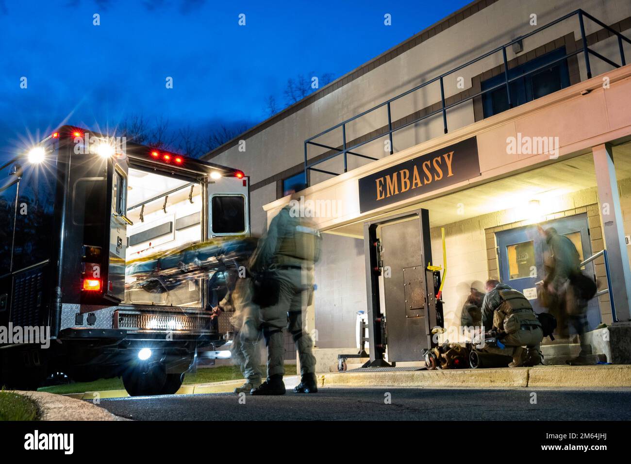 U.S. Secret Service Special Agents and Officers conduct a final exercise for the Hazardous Agent ...