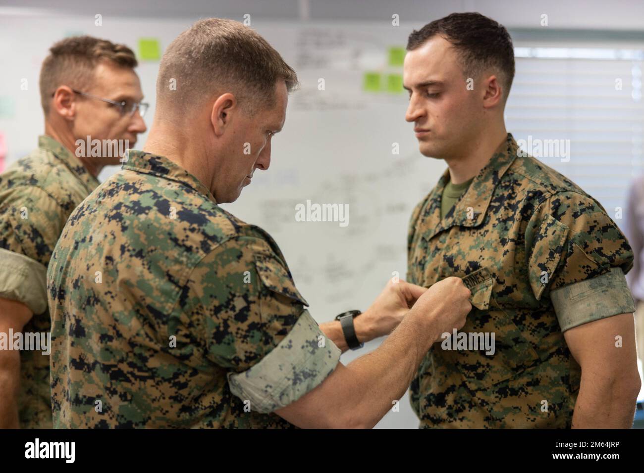 U.S. Marine Corps Col. George Markert, chief of staff with 2nd Marine ...