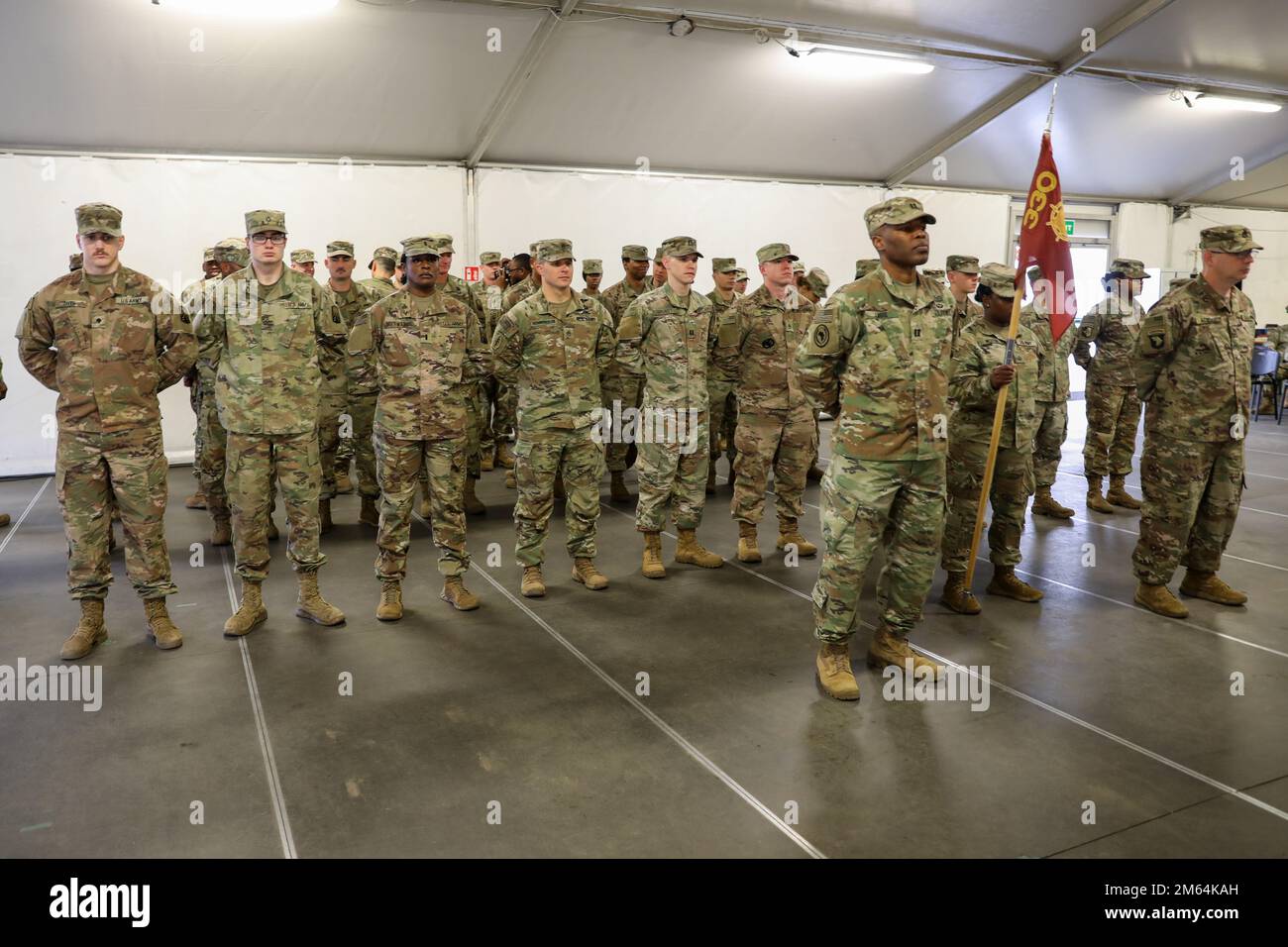 U.S. Soldiers of the 330th Movement Control Battalion stand in ...