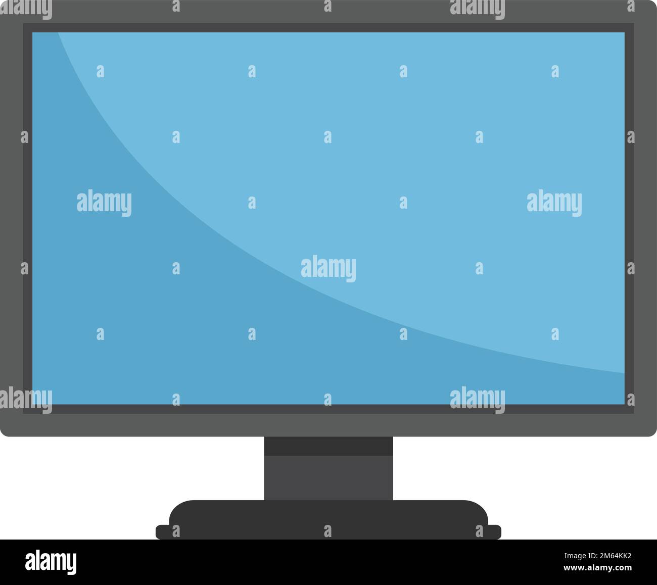 Monitor image icon flat vector. Digital display. Pc screen isolated ...