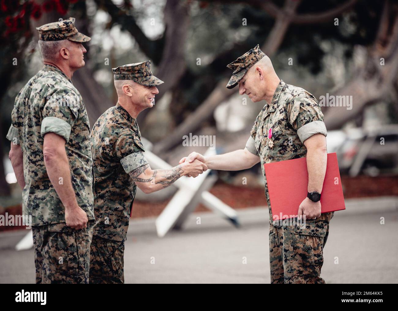 U.S. Marine Corps Maj. Gen. Roger B. Turner (left), the commanding ...