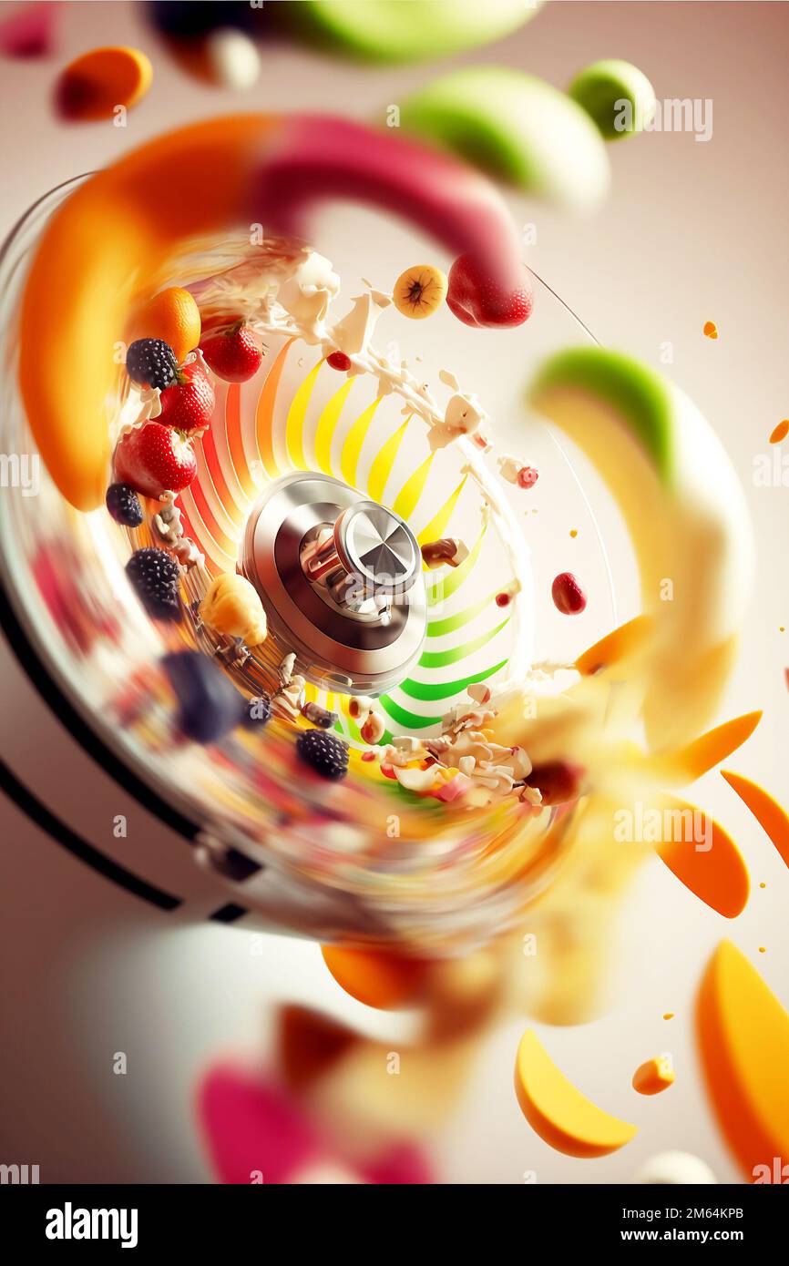 Fruit in a blender hi-res stock photography and images - Alamy