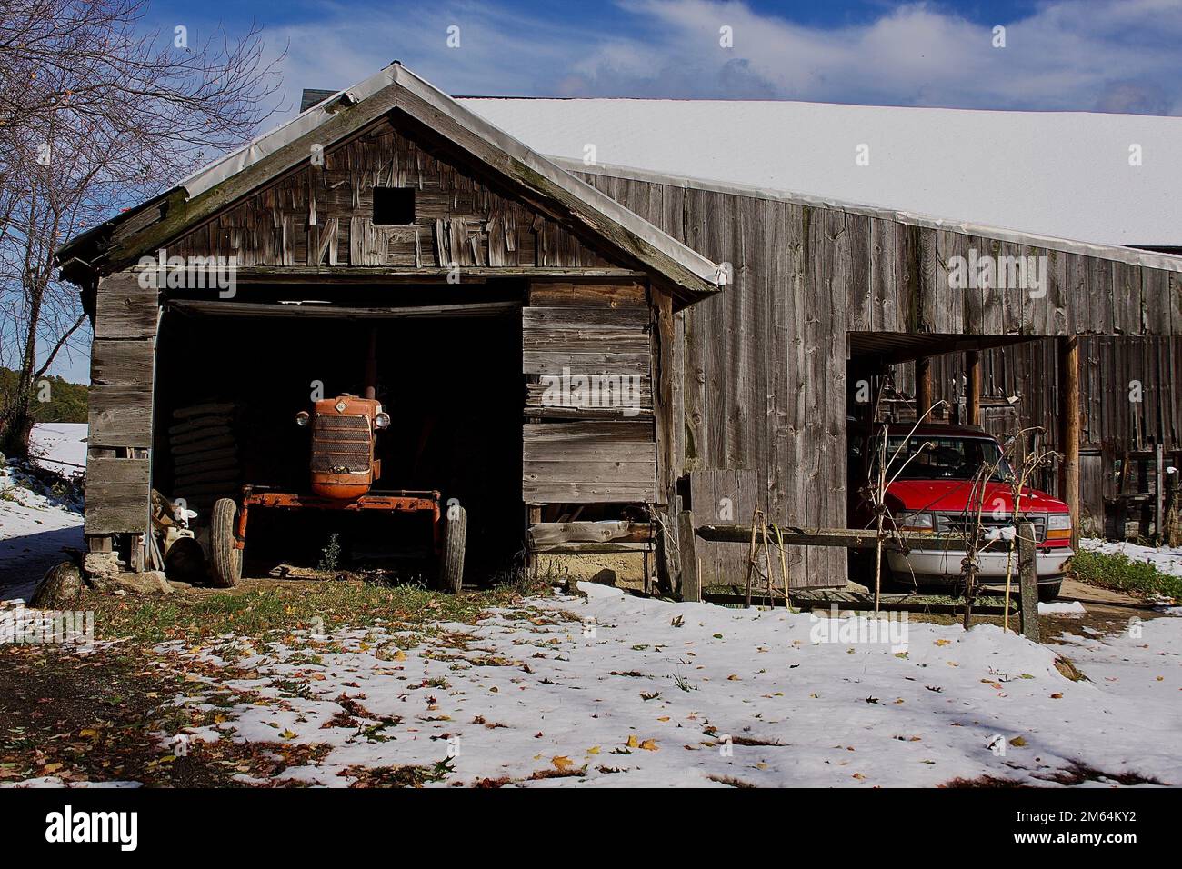 Rustic Barn N. Andover Ma Stock Photo - Alamy
